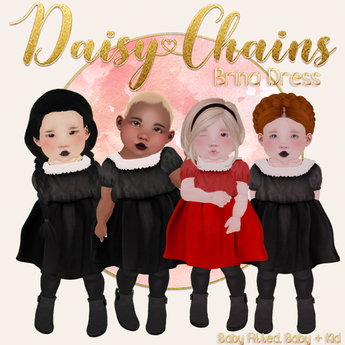 Second Life Marketplace - { Daisy Chains } Brina Dress - Sky (Unpack Me!)